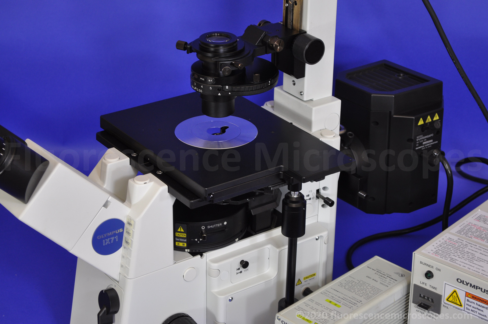 Fluorescence Microscopes - Olympus IX71 Inverted Fluorescence Phase ...