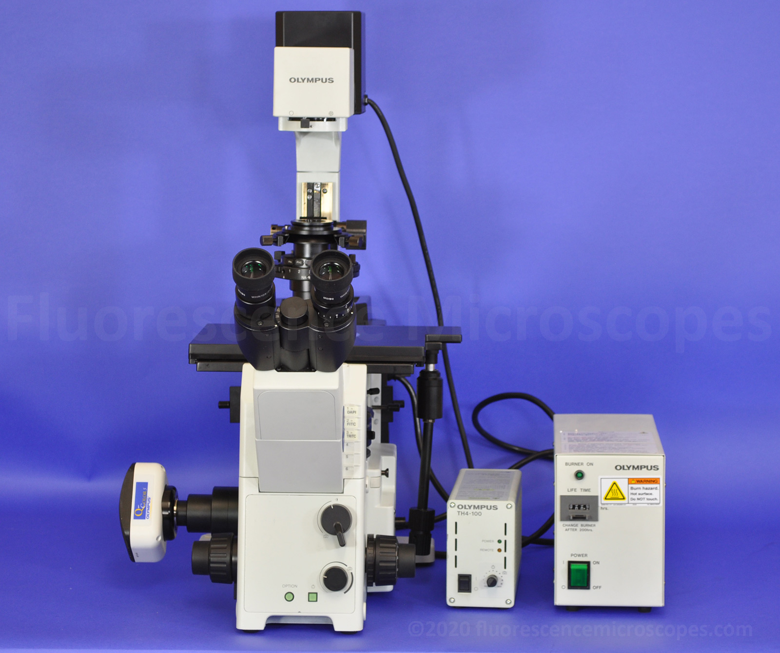 Fluorescence Microscopes - Olympus IX71 Inverted Fluorescence Phase ...