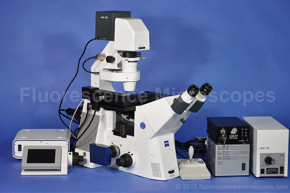Fluorescence Microscopes - Zeiss Axio Observer Z1 Inverted Fluorescence ...