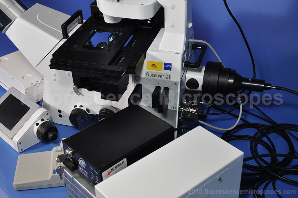 Fluorescence Microscopes - Zeiss Axio Observer Z1 Inverted Fluorescence ...