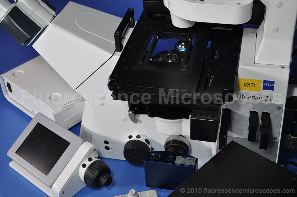 Fluorescence Microscopes - Zeiss Axio Observer Z1 Inverted Fluorescence ...
